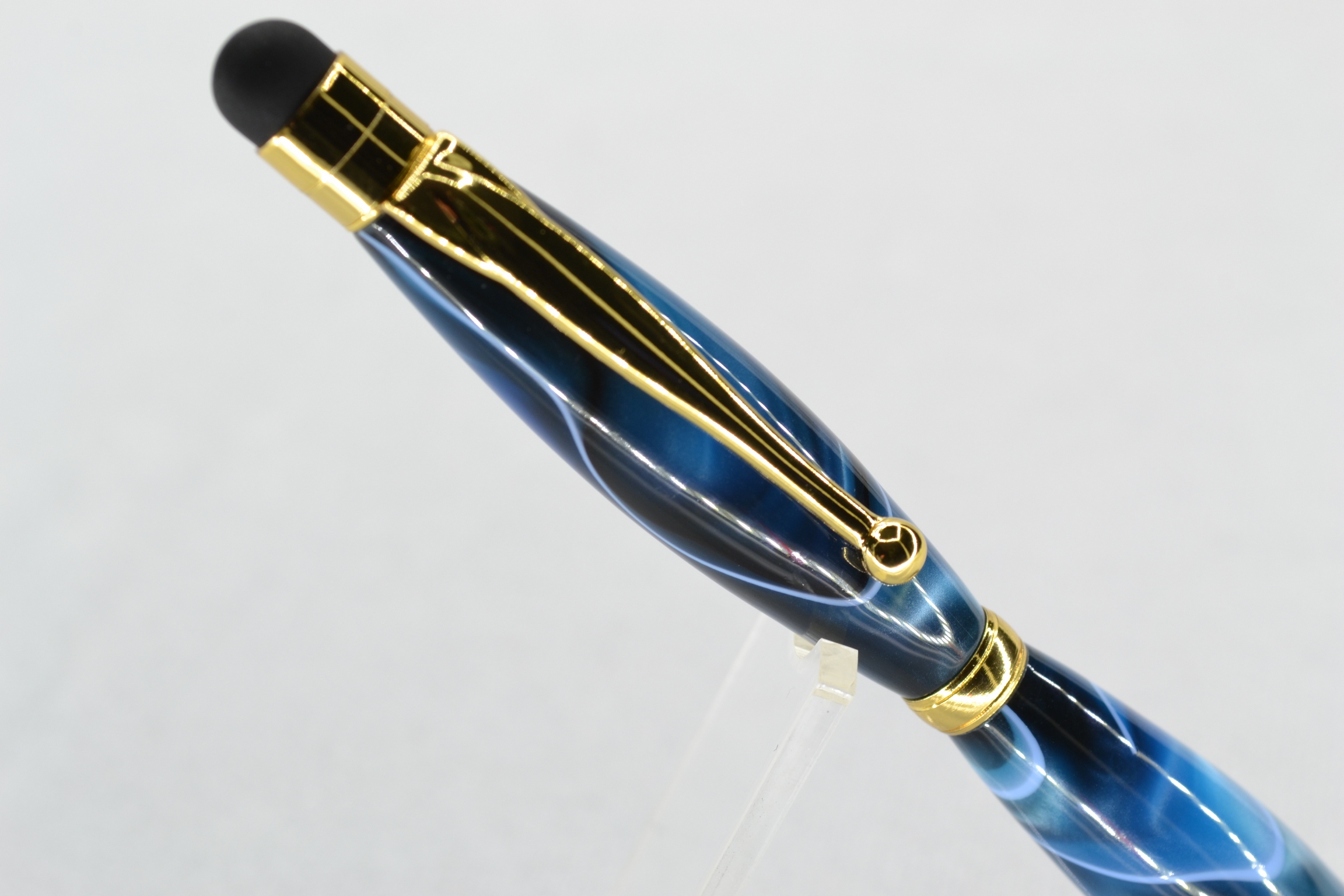 Slimline Acrylic Twist Ballpoint Pen with Stylus on Storenvy
