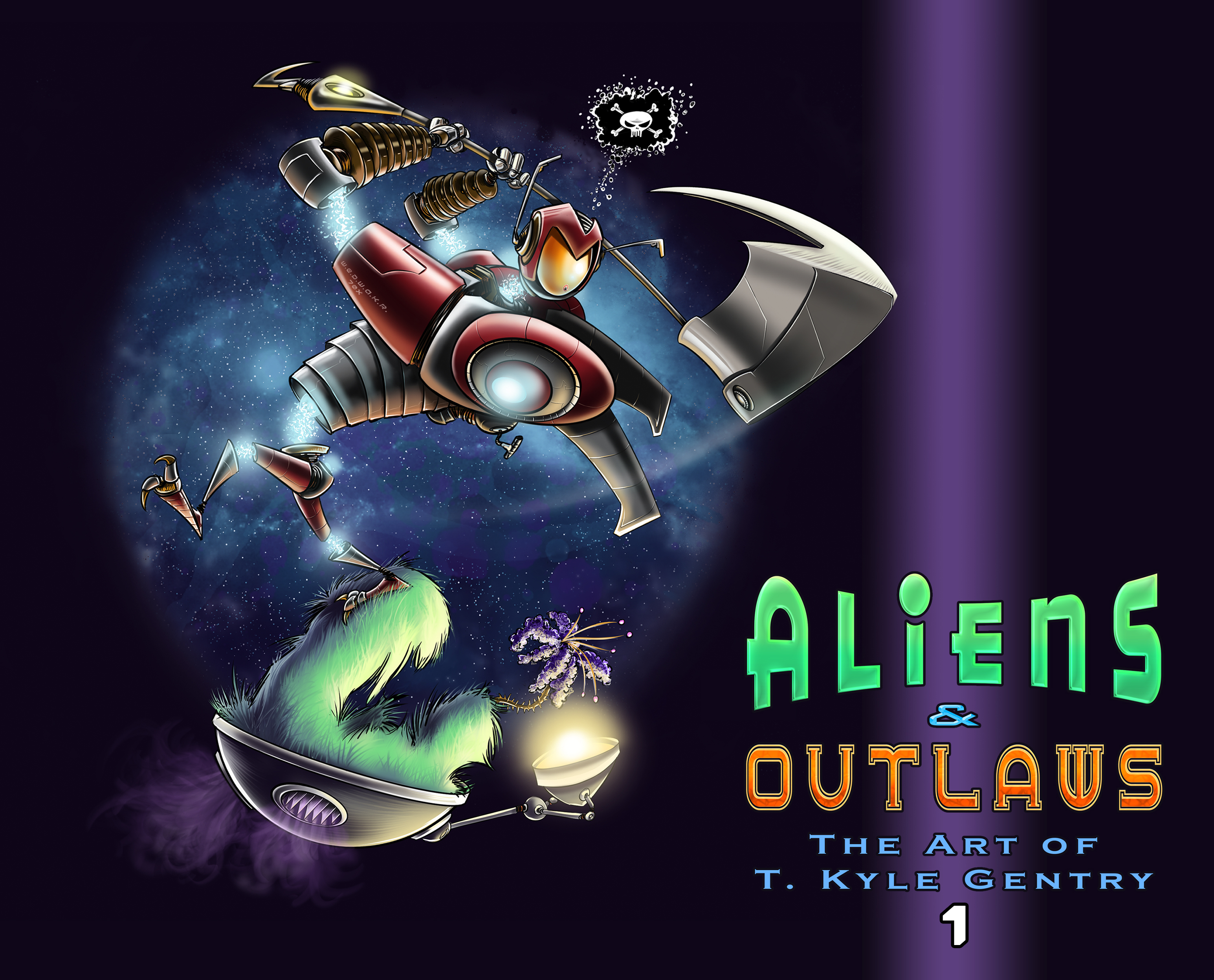 Aliens & Outlaws - The Art of T. Kyle Gentry Volume 1 Hardcover Book on ...
