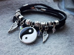 Triple Wrap Ying yang Bracelet and Necklace on Storenvy