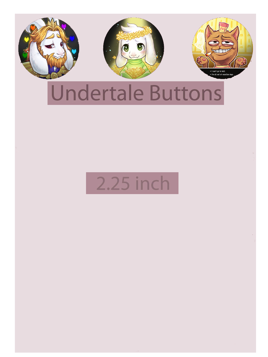 Undertale Menu Buttons