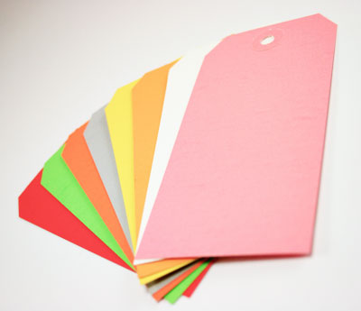 10 • Large Colored Tags • 2 3/8" x 4 3/4" on Storenvy