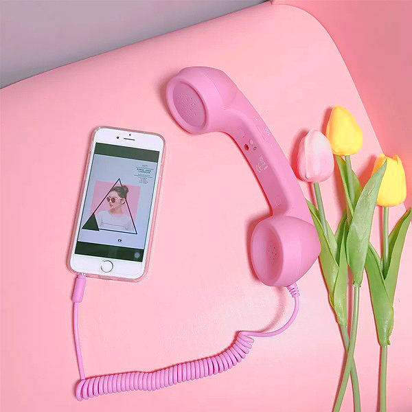 RETRO PINK CELL PHONE HANDSET on Storenvy