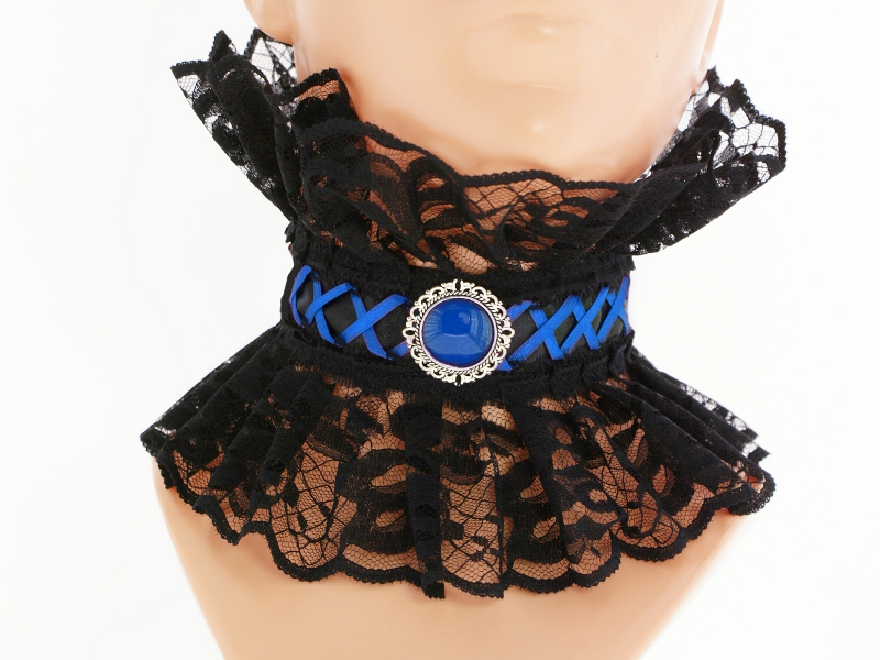 Gothic collar, evening collar, choker gothic, burlesque elegant vampire ...