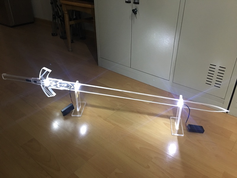 Fate/Zero Saber Invisible Air Excalibur Cosplay Replica Transparent ...